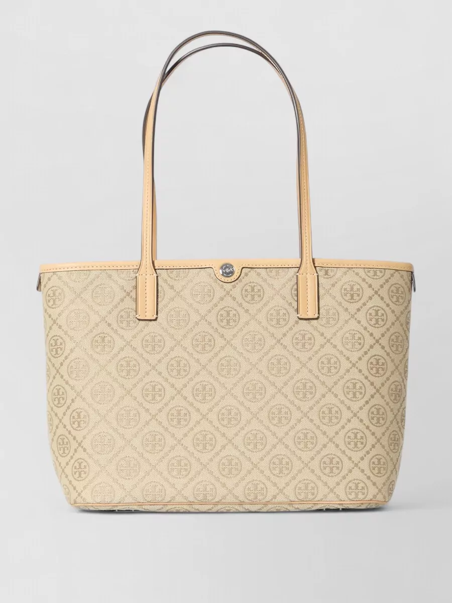 Tory Burch T monogram canvas small tote bag | The Fashion Square