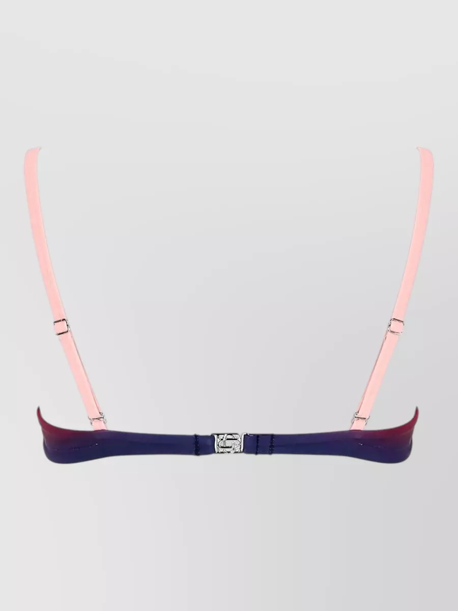 Casablanca Triangle cups bra gradient design straps | The Fashion Square