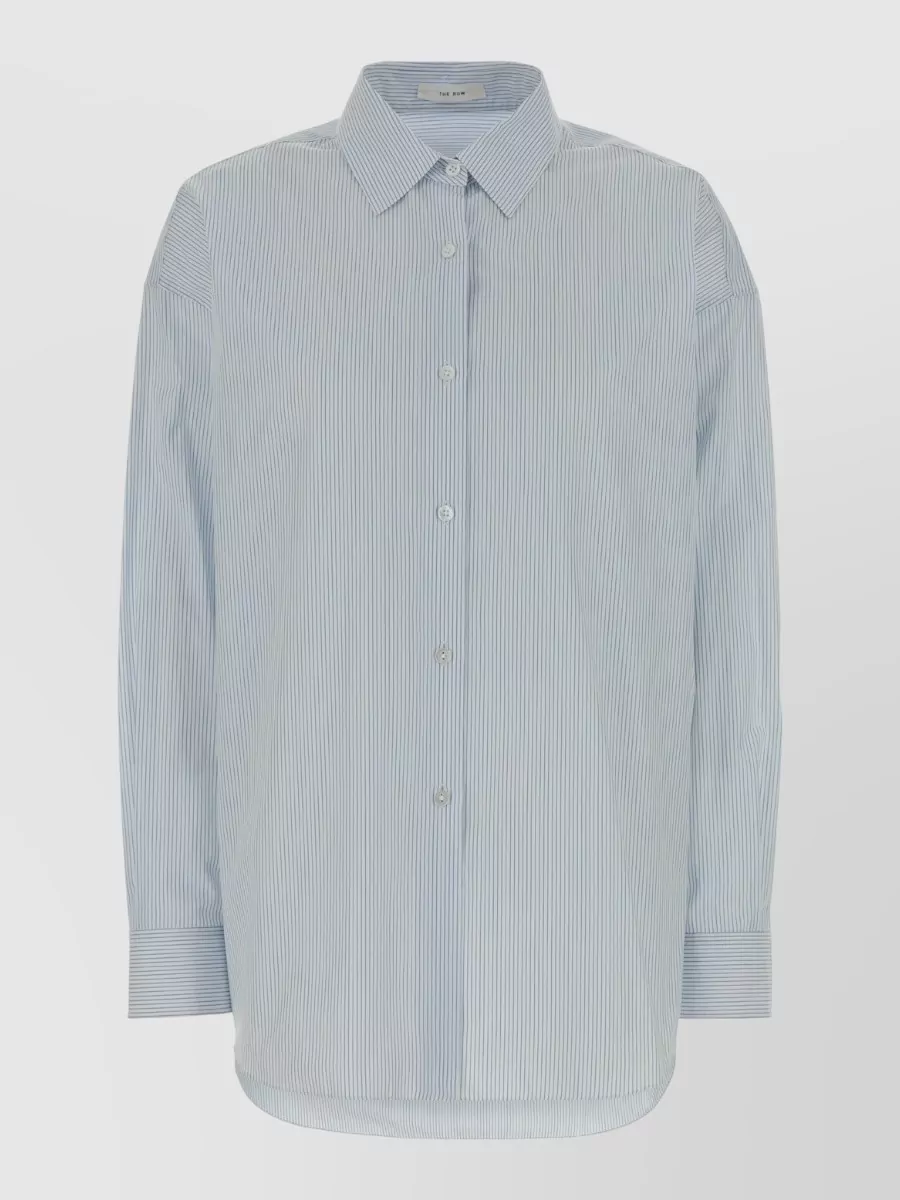 The Row Striped long sleeve caster top | The Fashion Square