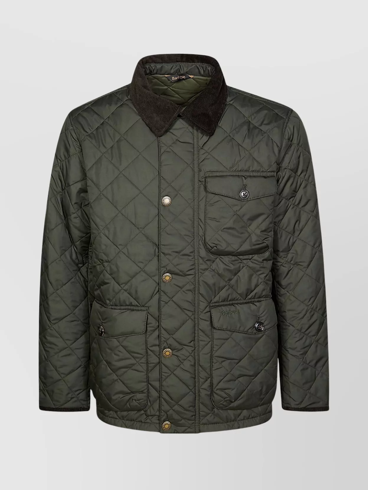 Barbour Quilted jacket with chest and front pockets | The Fashion Square