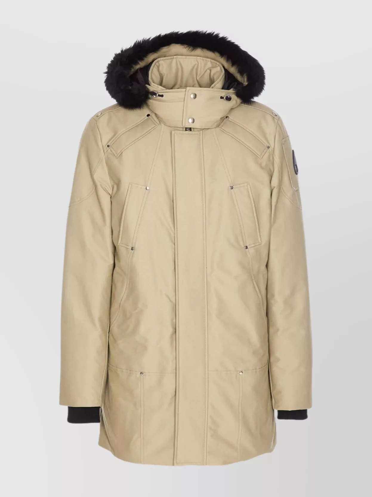 Moose Knuckles Ballistic bomber coat with fur trim hood | The Fashion ...