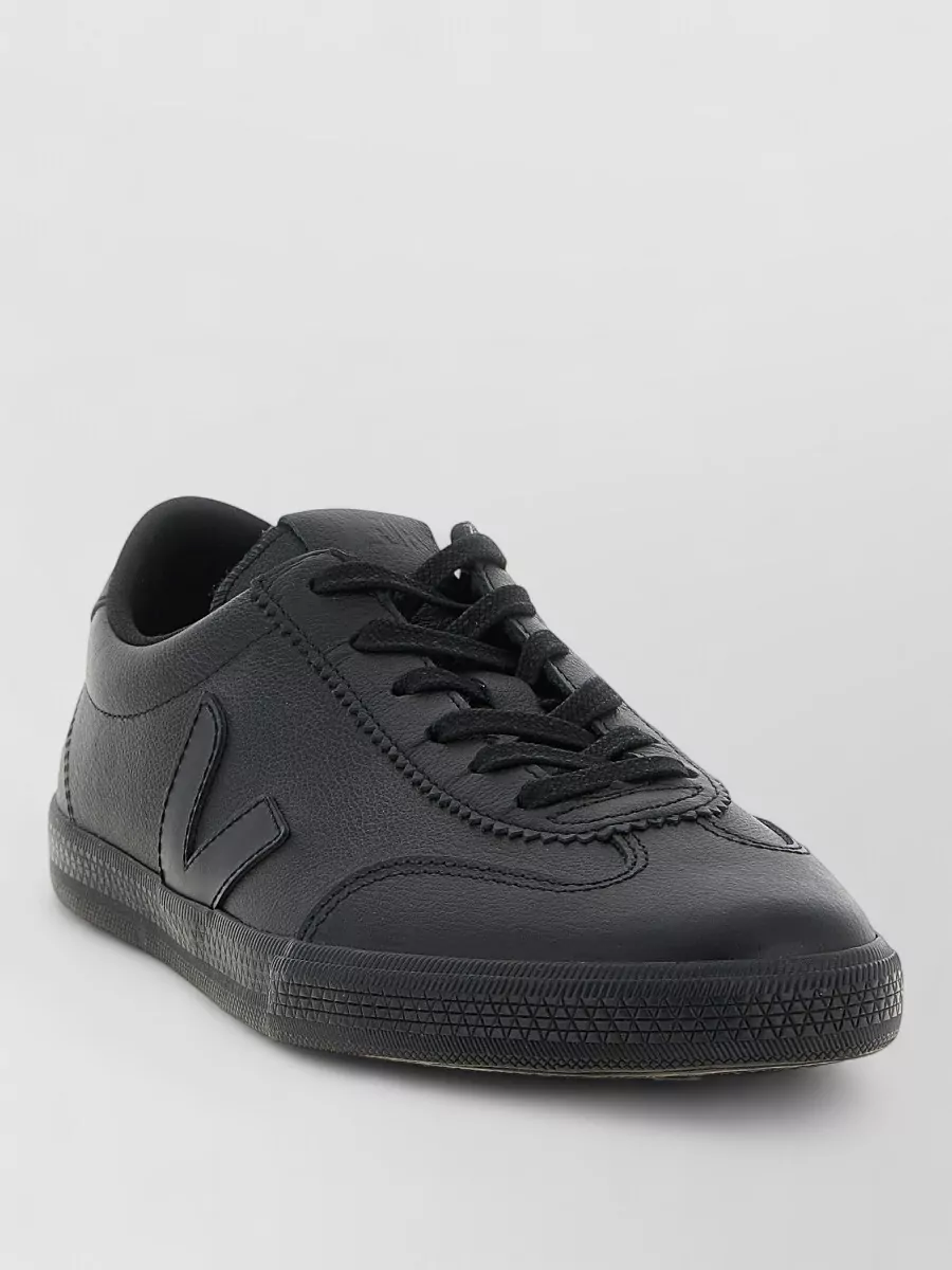 Veja Leather volley signature low-top sneakers | The Fashion Square