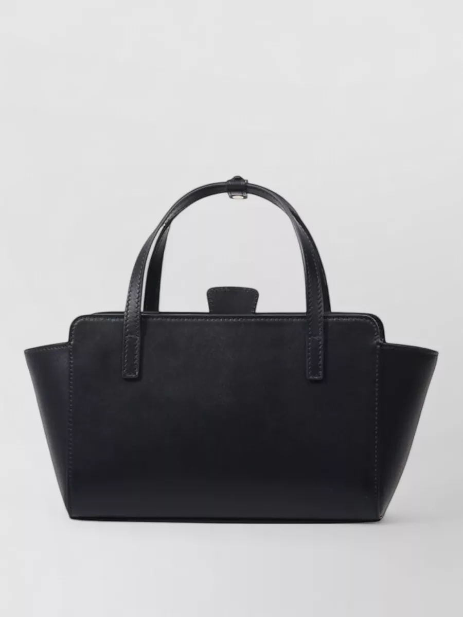 Hidesins Structured tote bag top handles strap | The Fashion Square