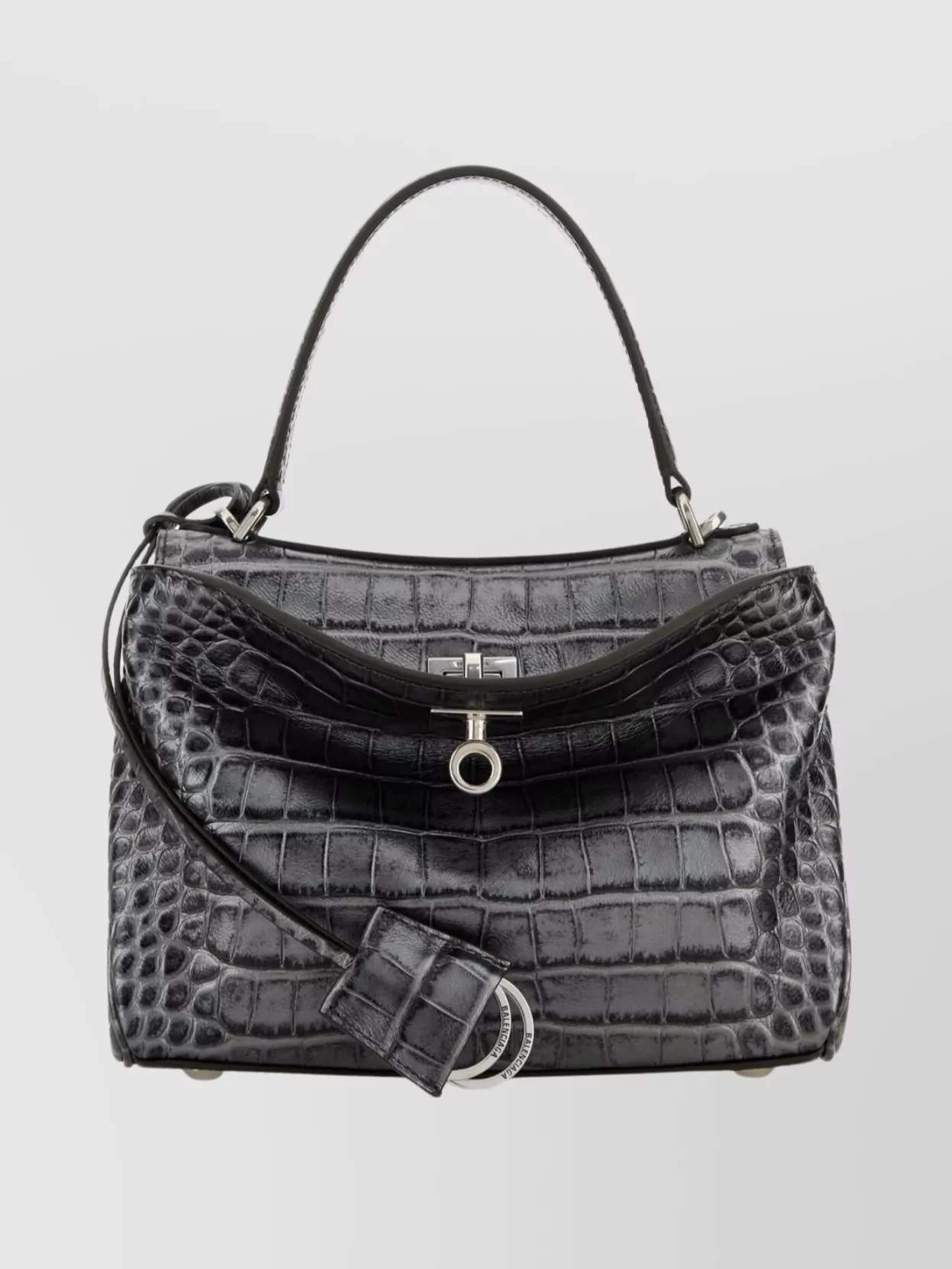 Balenciaga Mini rodeo handbag crocodile texture | The Fashion Square