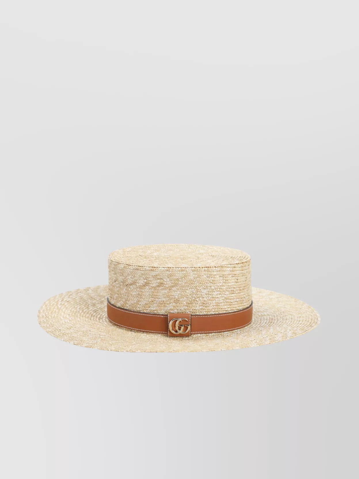 Gucci Raffia hat leather strap | The Fashion Square