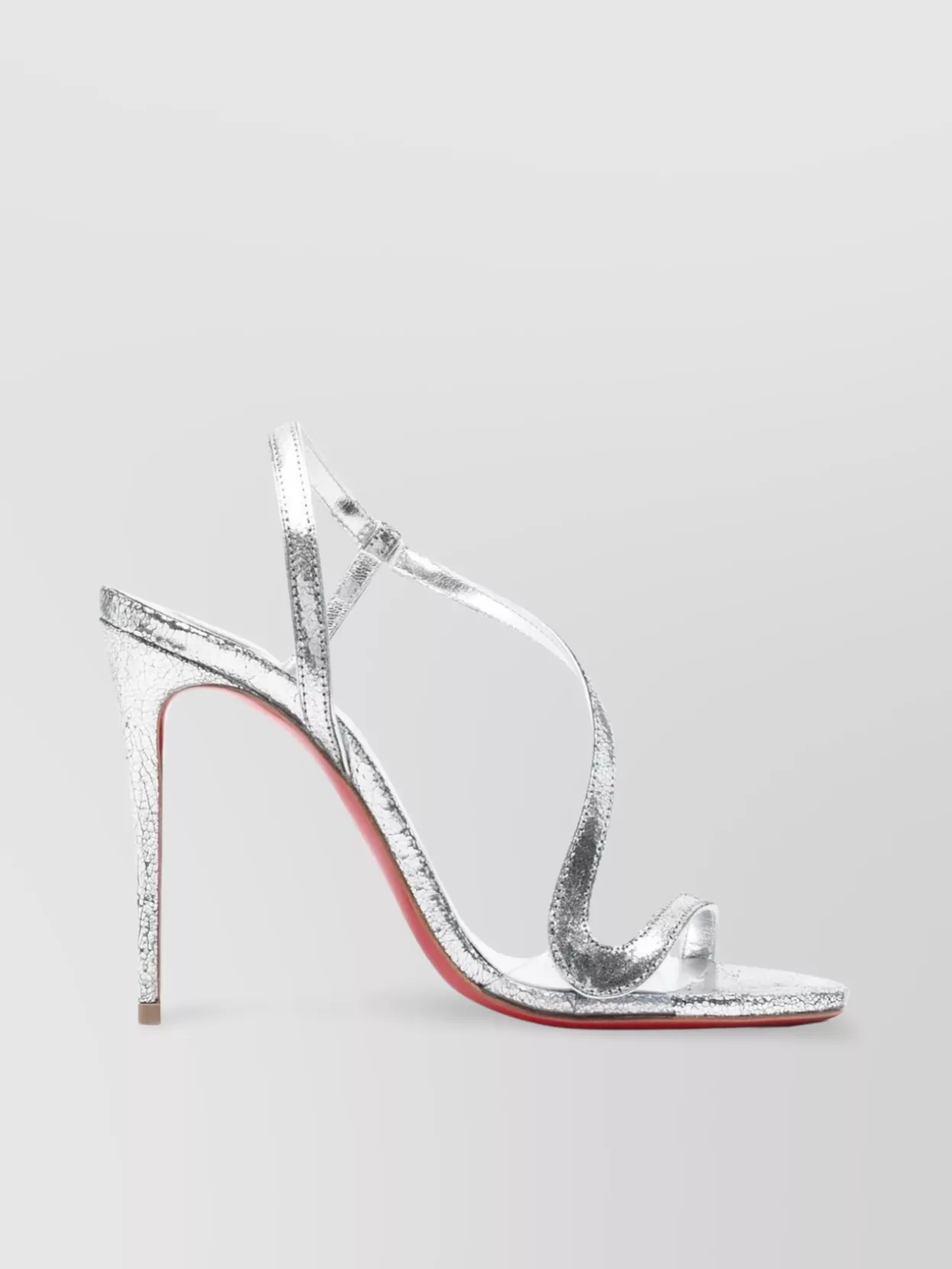 Christian Louboutin Heeled sandals with strappy metallic finish | The ...