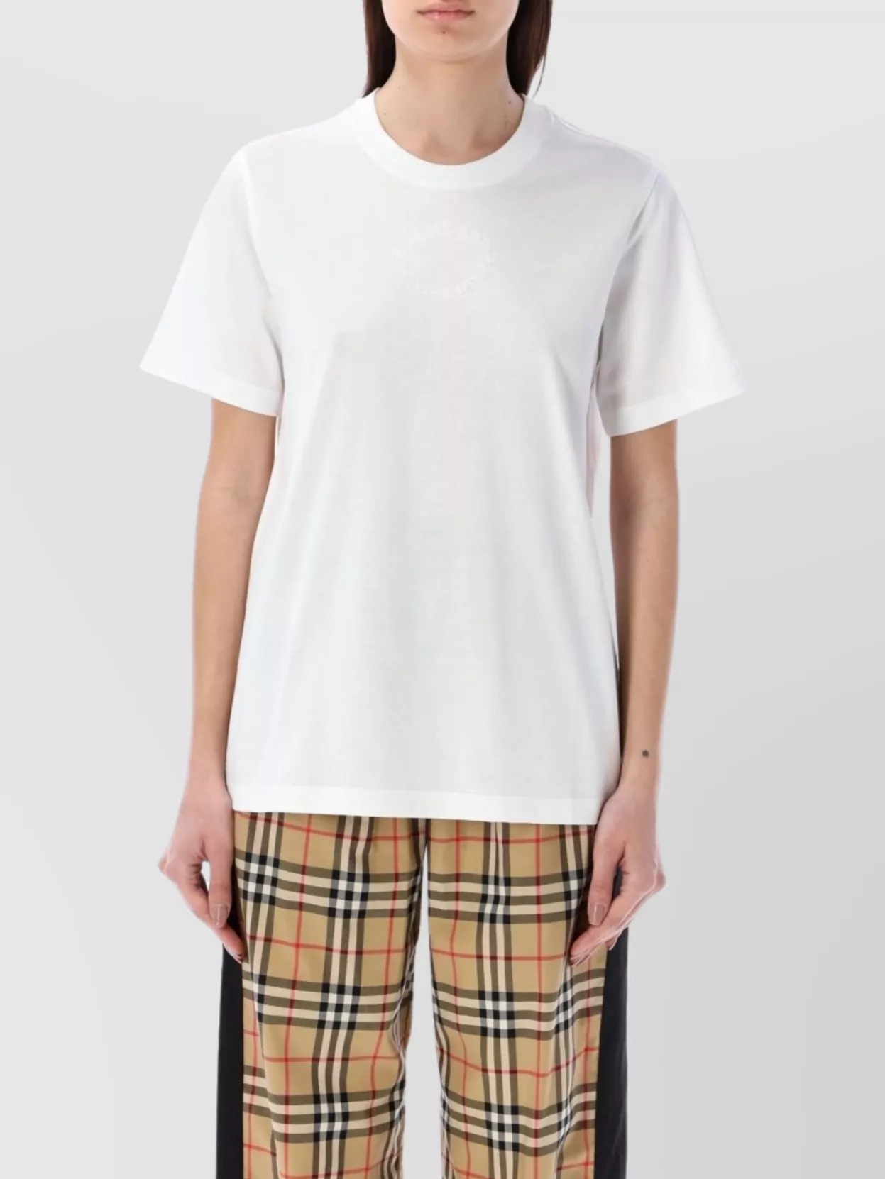 Burberry Margot crest round neck short sleeves | The Fashion Square