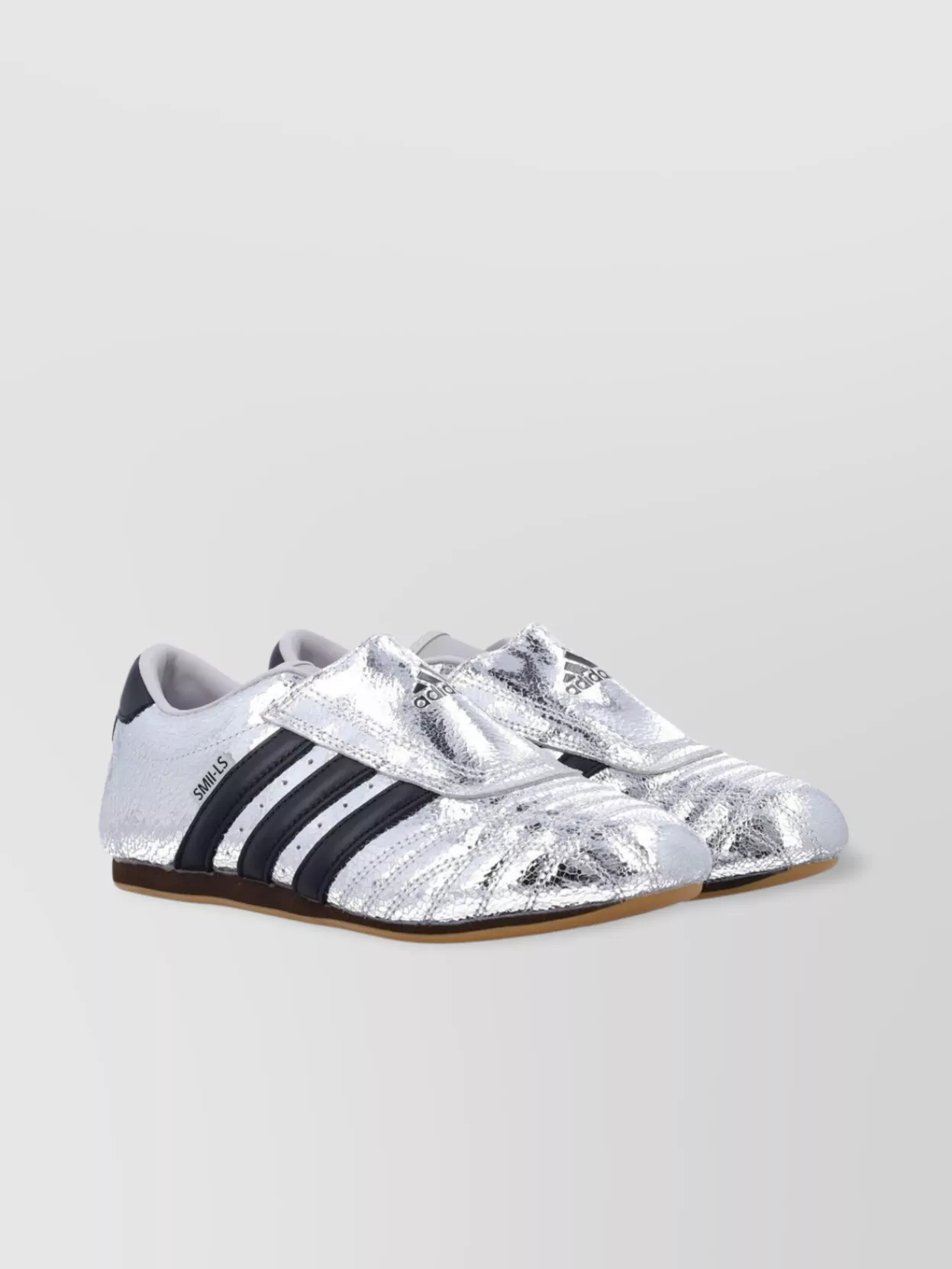 Adidas Originals Metallic leather laceless low profile sneakers | The ...