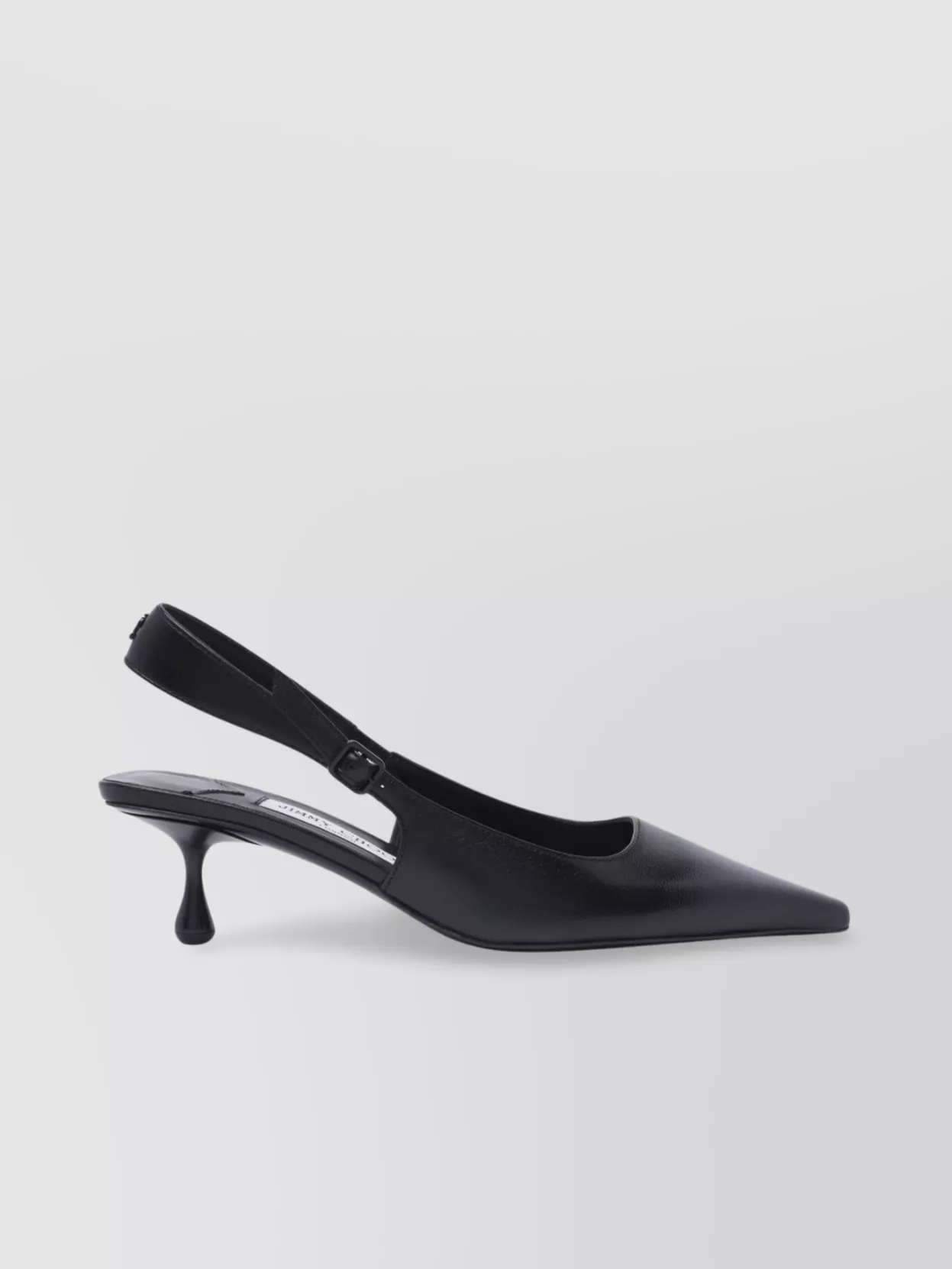 Jimmy Choo Backless pointed toe kitten heel pumps | The Fashion Square