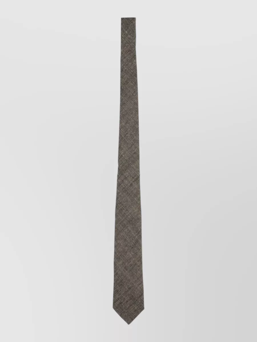 Our Legacy Slim textured fabric long straight tie | The Fashion Square