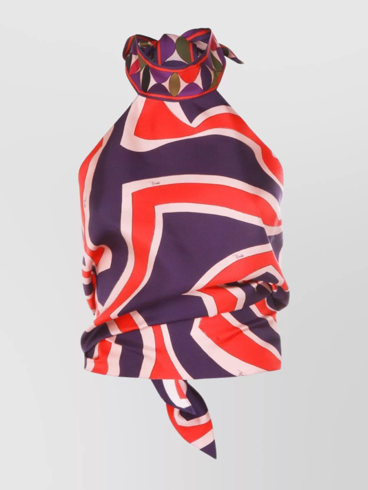 Pucci Halterneck backless top tie detail | The Fashion Square